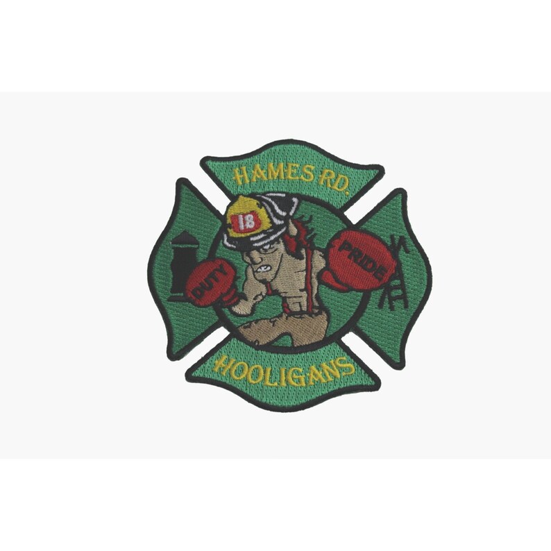 Hames Rd Hooligans Fire Station Patch Department Duty Pride - Etsy