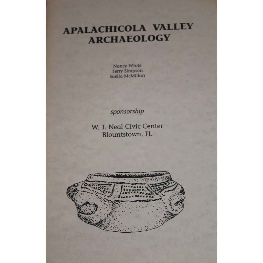 Vintage Apalachicola Valley Archaeology White Simpson Mcmillan 54618 - Etsy