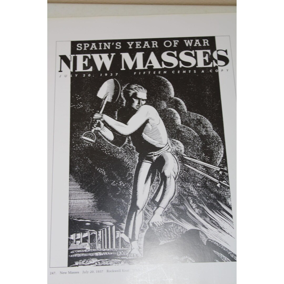 New Masses 1937 Magazine Cover Print 92298 Vintage Rockwell Kent - Etsy