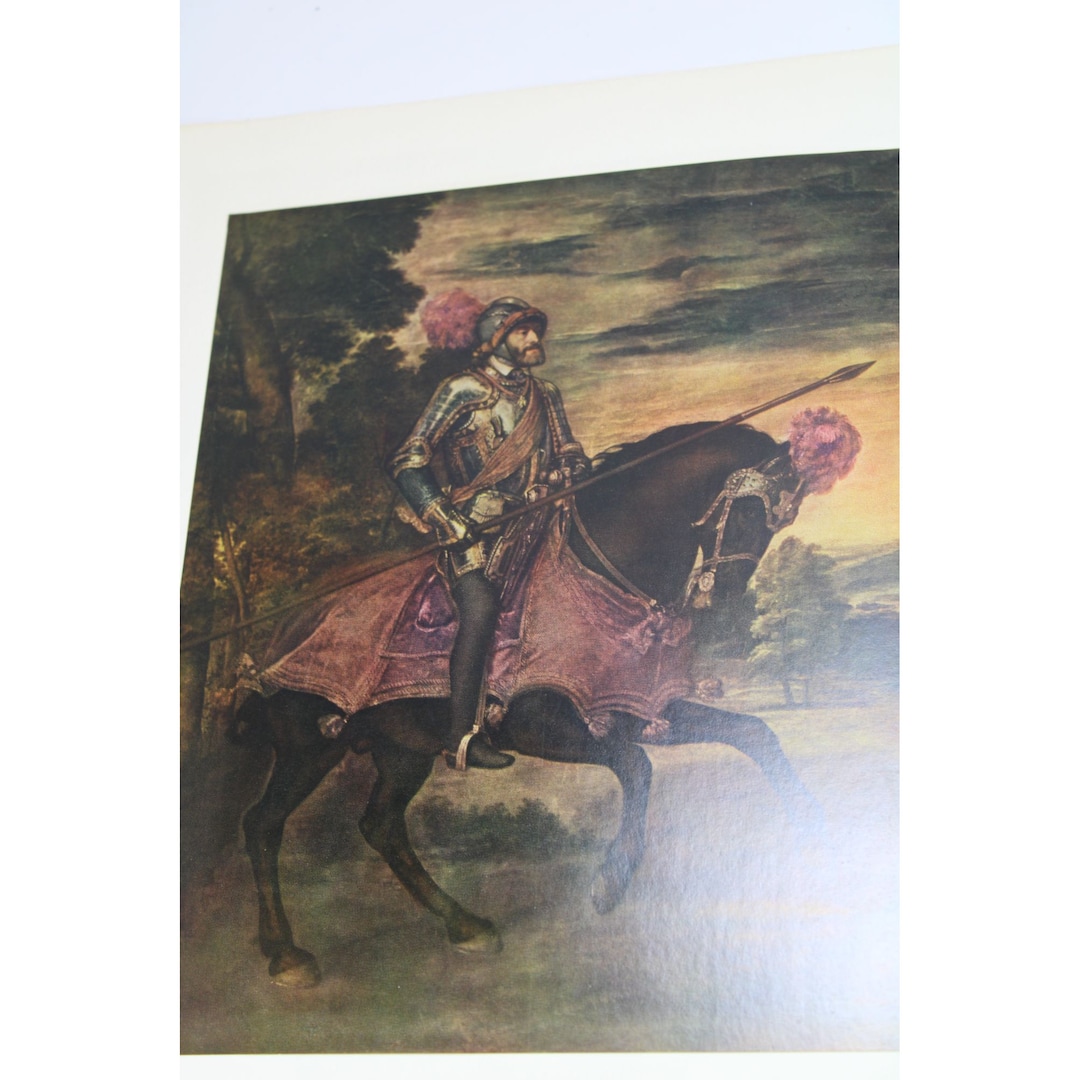 Titian Print Charles V on Horseback at the Battle of Muhlberg Vintage ...