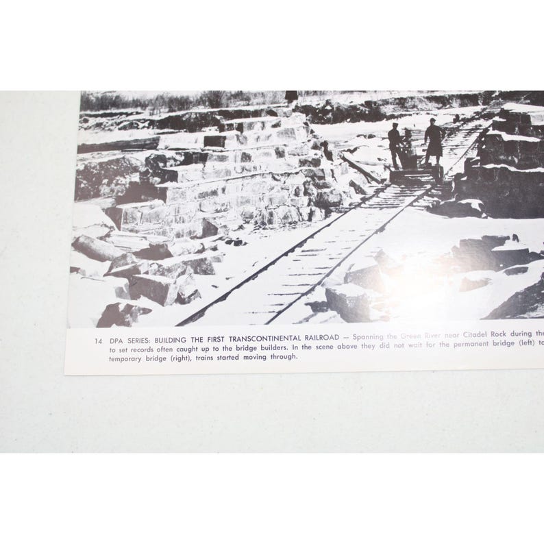 Building the First Transcontinental Railroad 1868 Repro Print DPA ...