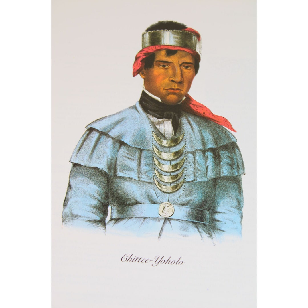 Native American Indian Print Chittee Yoholo Seminole 90808 Charles Bird ...
