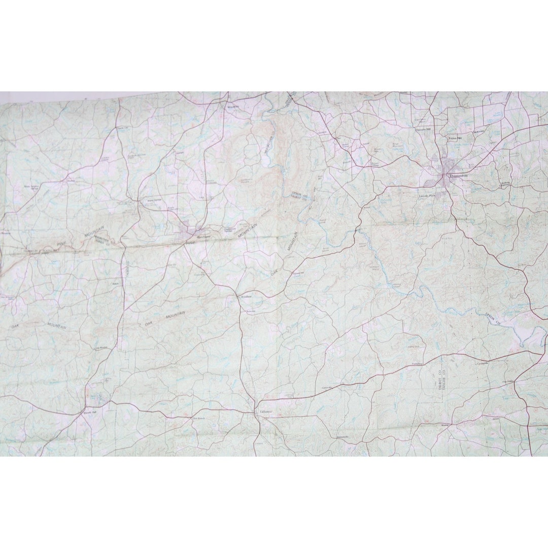1981 Thomaston Topographic Map Georgia Geological Survey 88498 - Etsy
