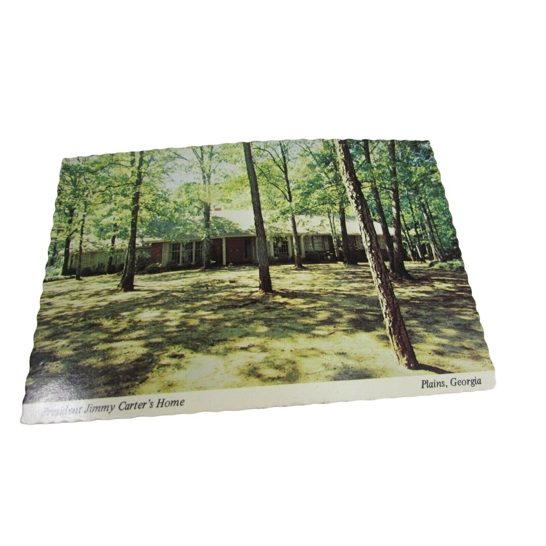 President Jimmy Carter Home Rosalynn Vintage Postcard 51850 Plains GA ...