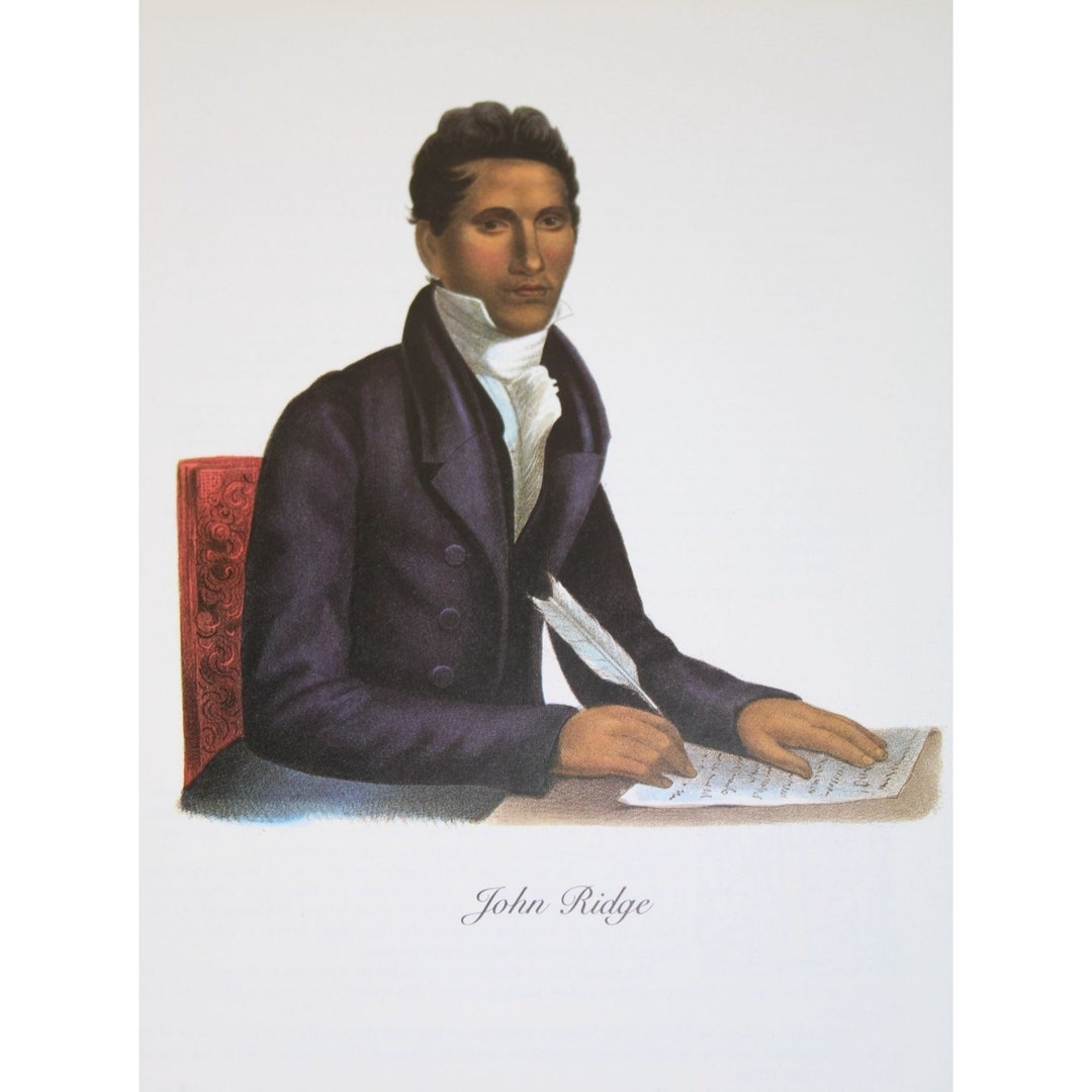 Native American Indian Print John Ridge Cherokee 90811 Charles Bird ...