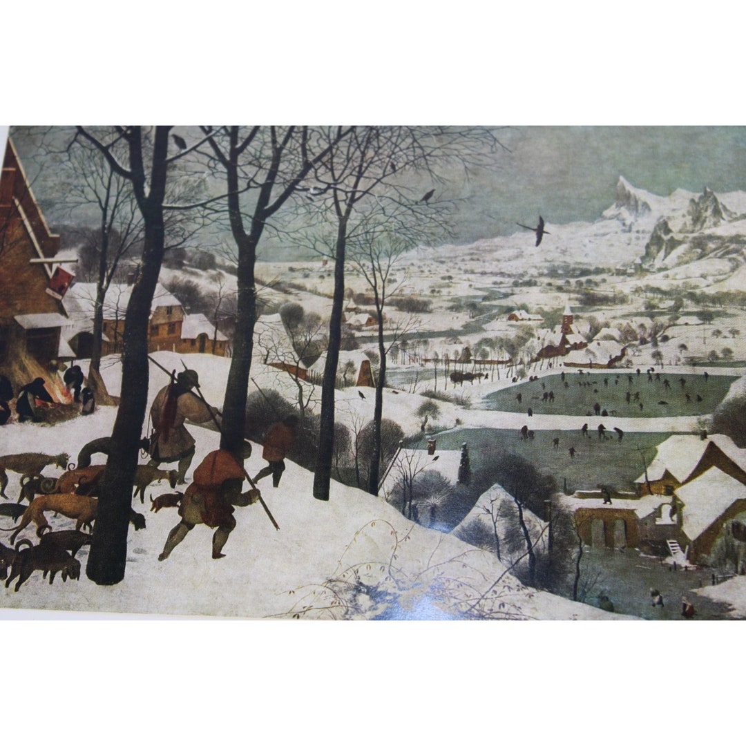 Hunters in the Snow Pieter Bruegel Print Vintage 54819 - Etsy