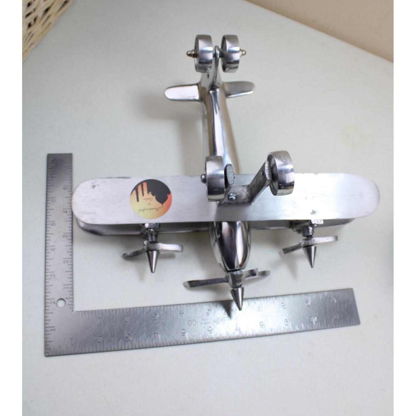Aluminum Airplane Prop Plane Figurine Moving Propeller Vintage 92336 - Etsy