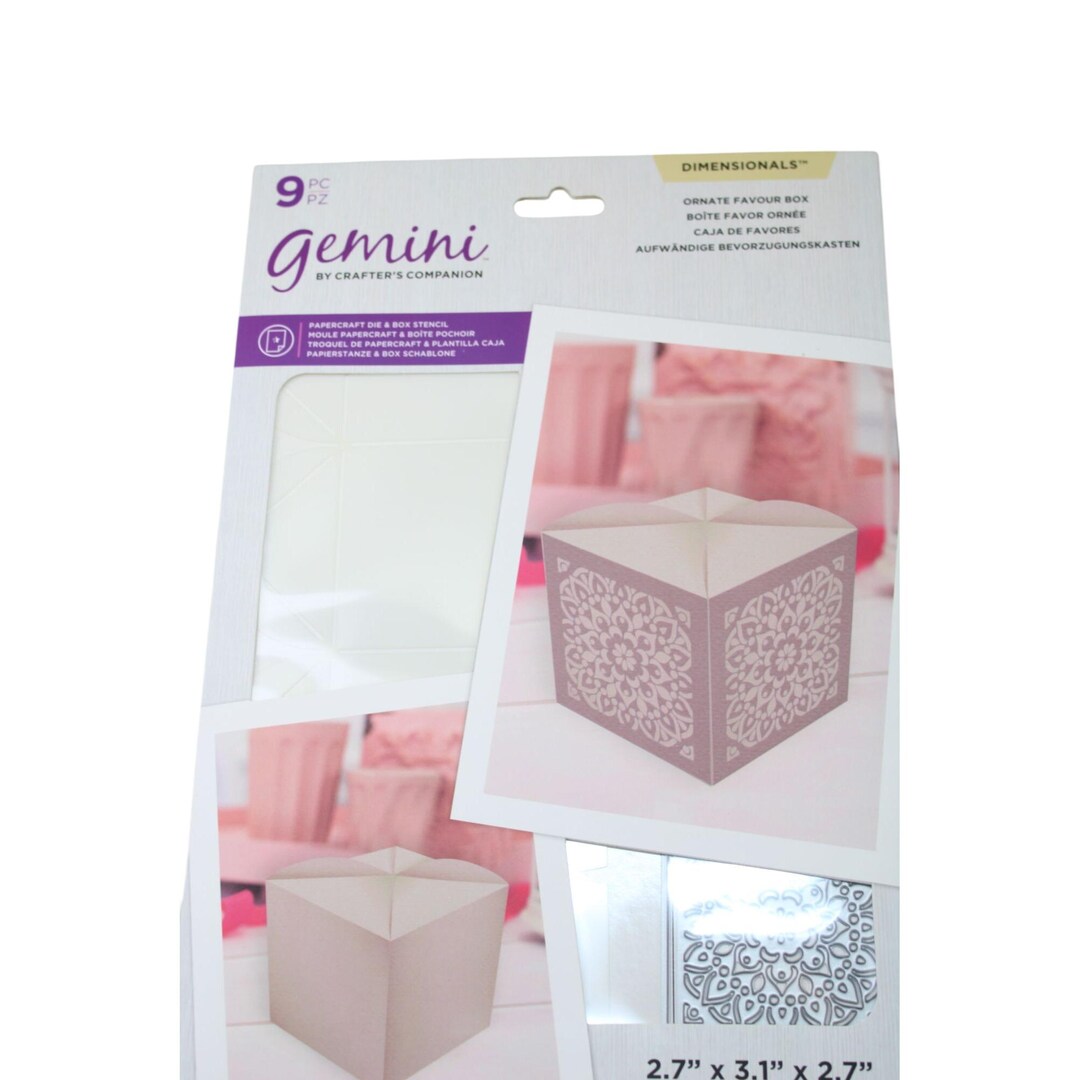 Crafters Companion Gemini Dimensionals Ornate Favour Box Favor 92882 ...
