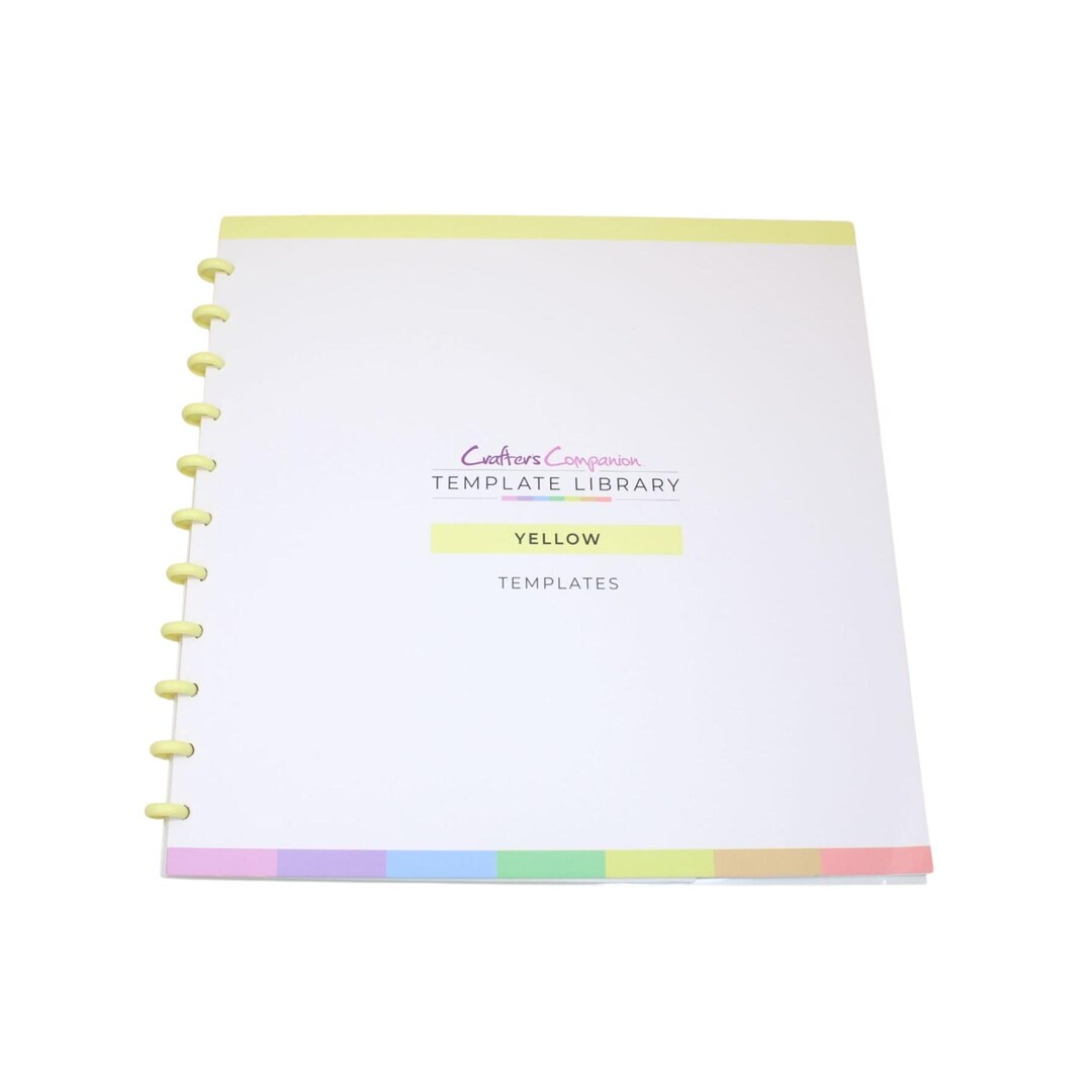 Crafters Companion Template Library Templates Book Yellow 92734 - Etsy
