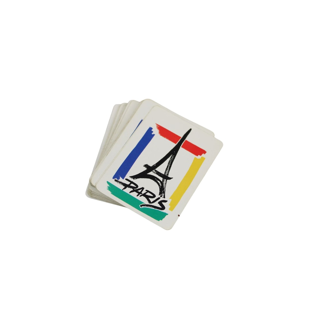 Paris France Eiffel Tower Playing Cards Deck Vintage 89615 - Etsy