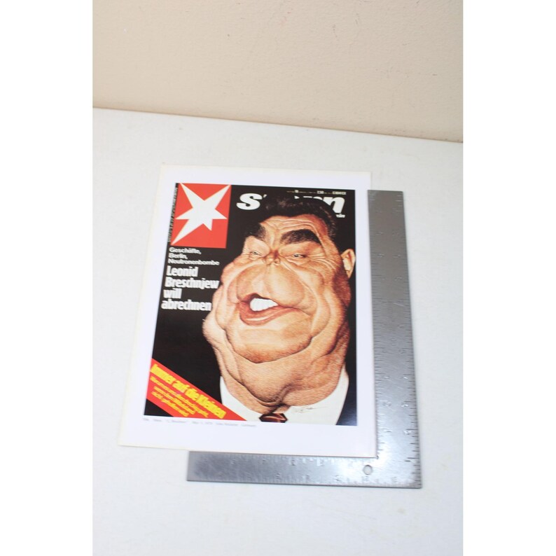 1978 Stern Brezhnev Magazine Cover Print 93329 Vintage Repro - Etsy