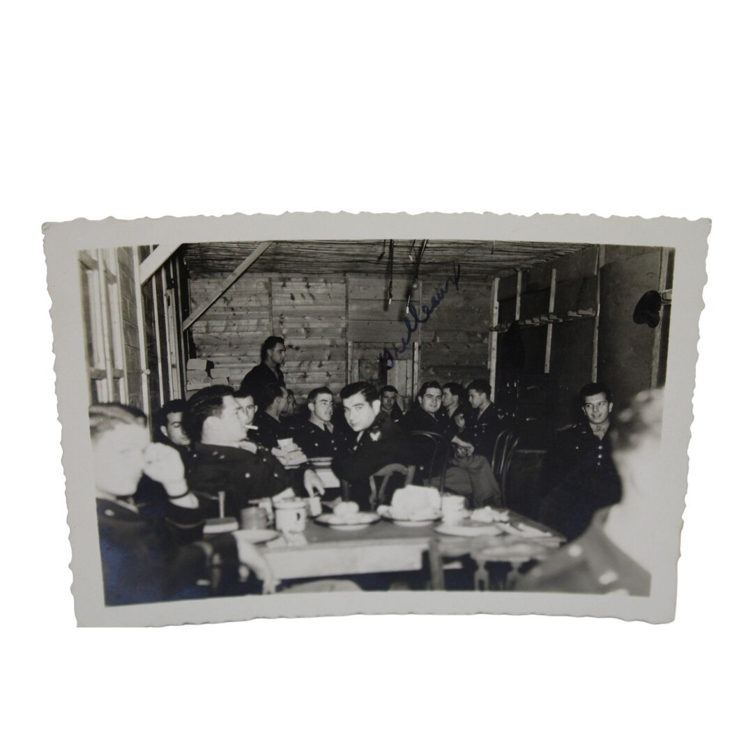 1943 Photograph Soldiers Christmas Dinner WW2 World War 2 II Two 88691 ...