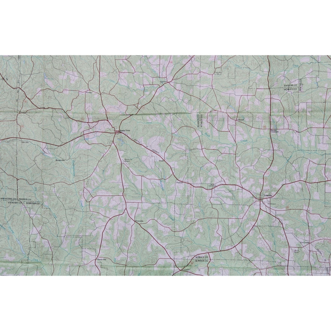 1981 Americus Topographic Map Georgia Alabama Geological Survey 88496 ...
