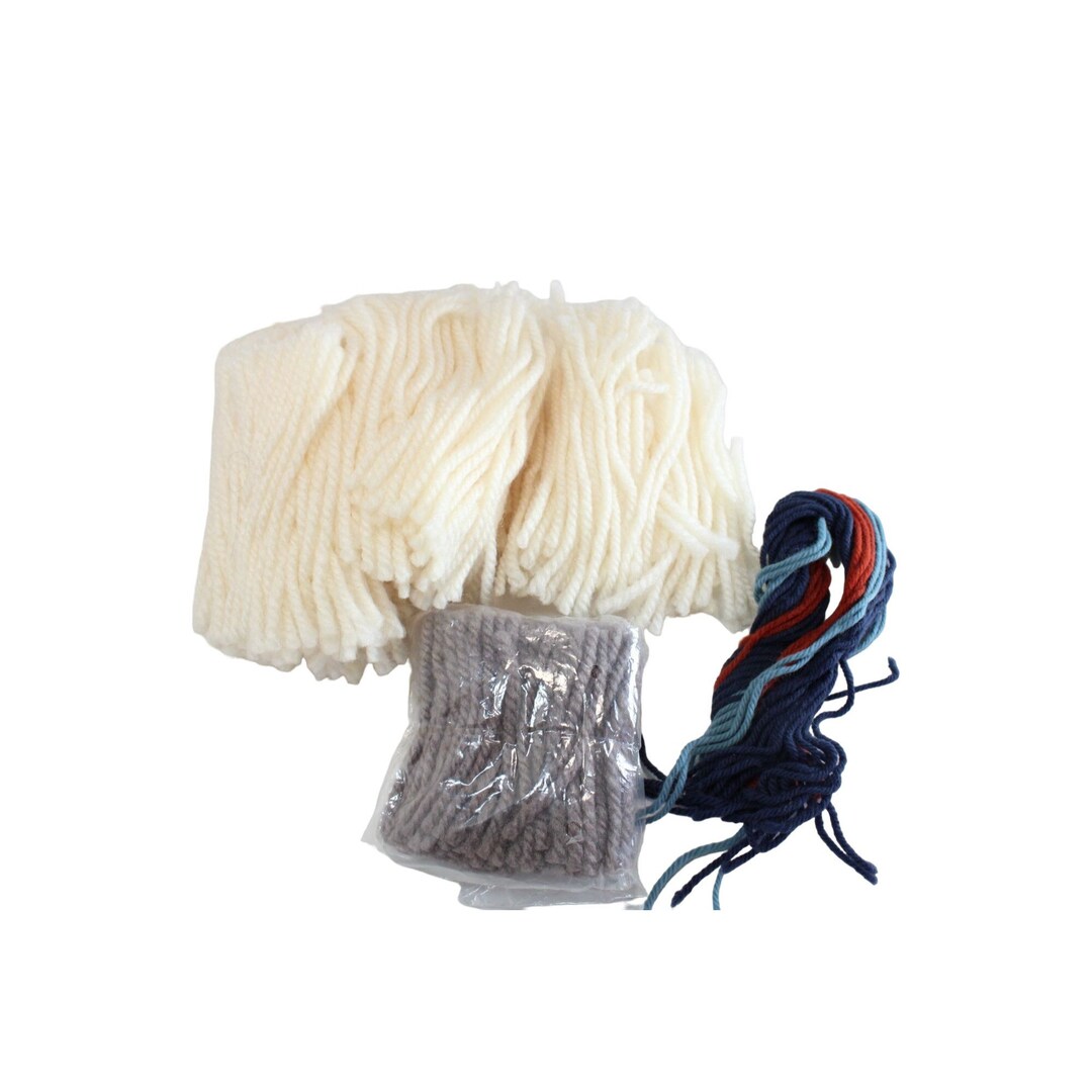 Latch Hook Rug Yarn Lot Cream Gray Grey 66968 Ivory - Etsy