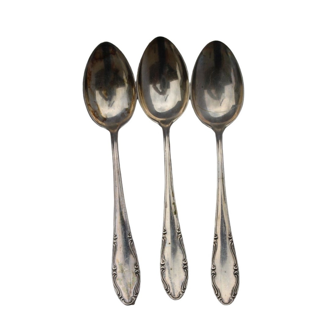 2 Vintage Wellner Germany Silver Teaspoon Tea Spoon 53969 - Etsy