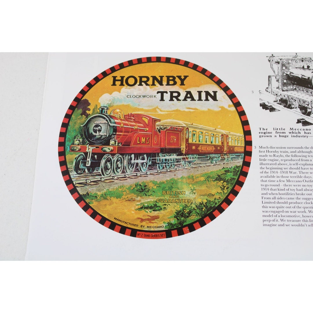 Hornby Clockwork Train London Toy Model Museum Print vintage 90770 ...
