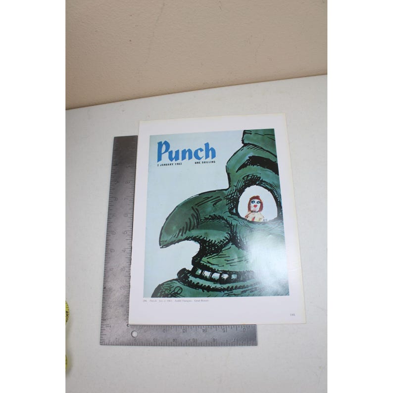 1963 Punch Andre Francois Repro Magazine Cover Print 92424 - Etsy
