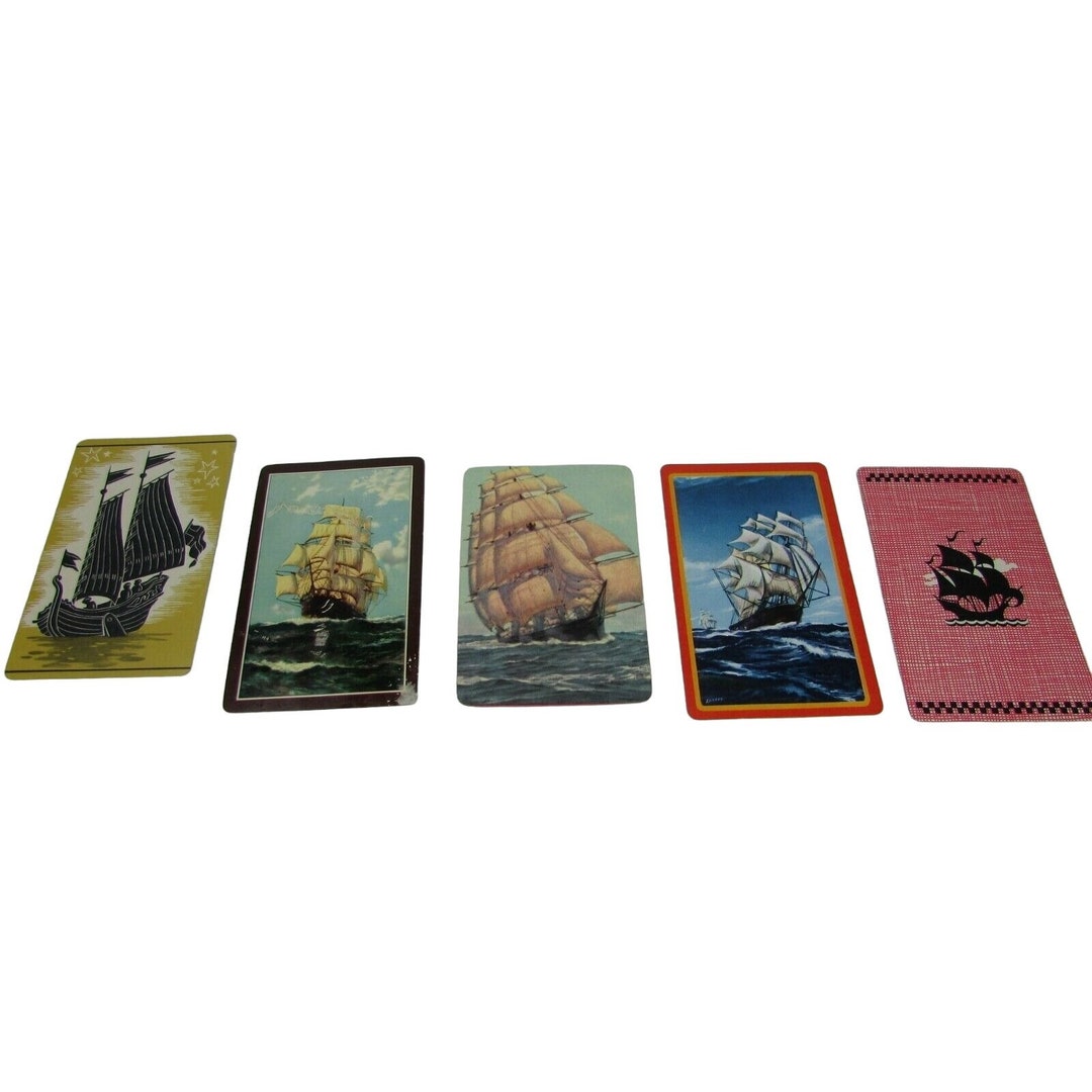 5 Single Swap Playing Cards Tall Ships Boats Sail 30446 - Etsy