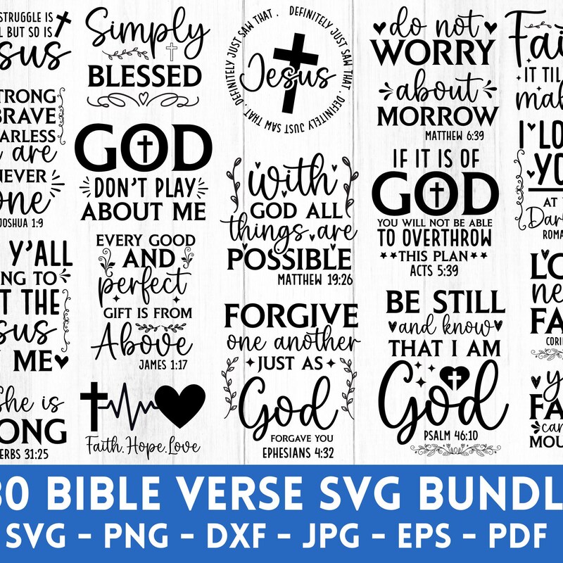 Scripture Svg - Etsy