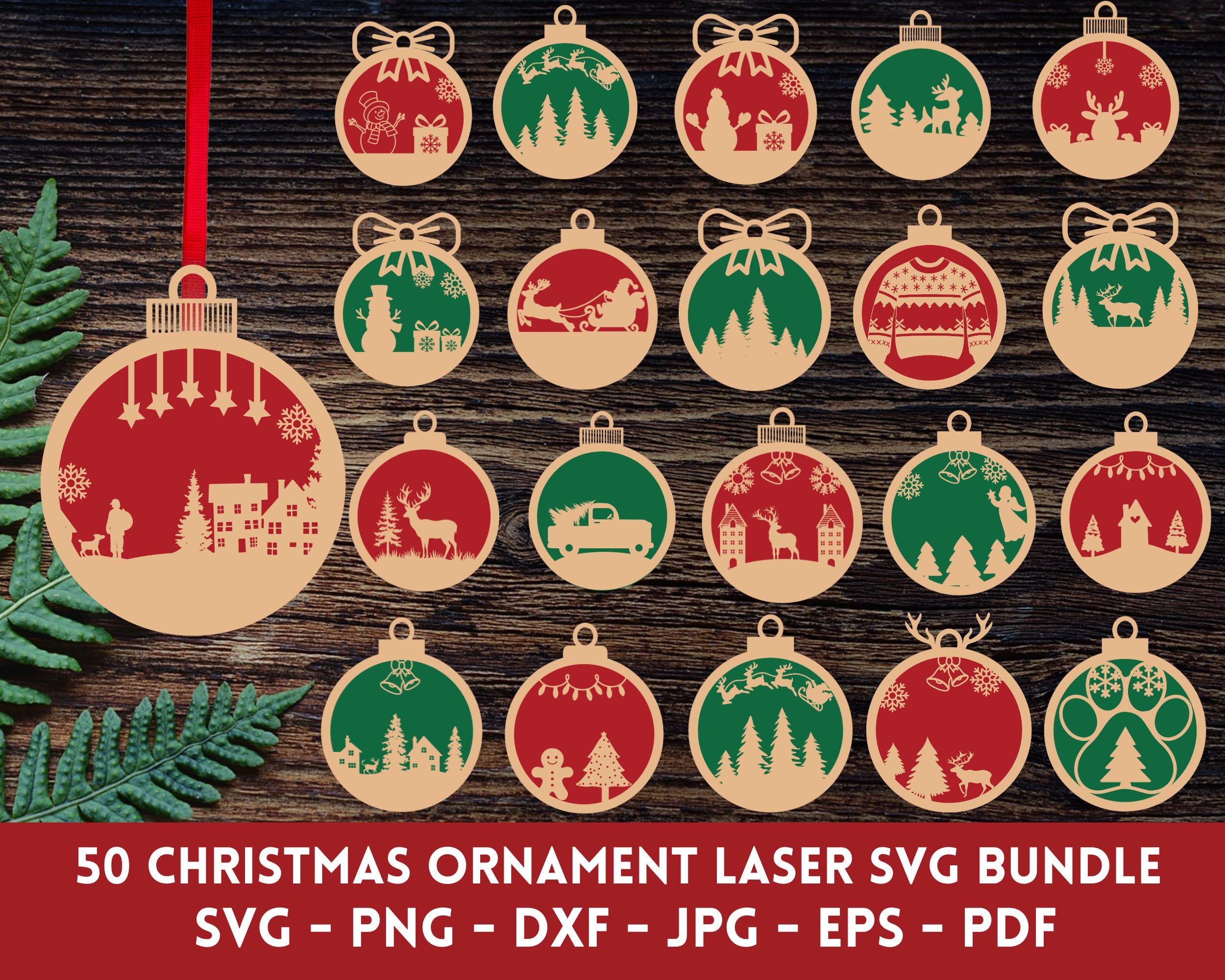 Christmas Ornaments SVG Bundle, Christmas Balls Svg, Christmas Ornmaent ...