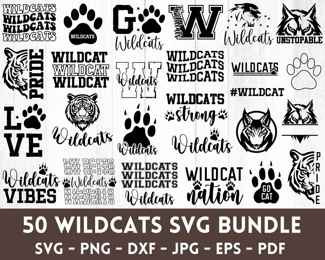 Wildcats SVG, Wildcats Svg Bundle, Wildcats Basketball Svg, Wildcats ...