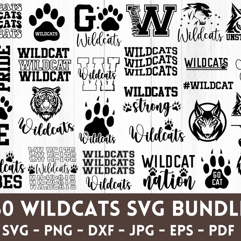 Wildcat Svg - Etsy
