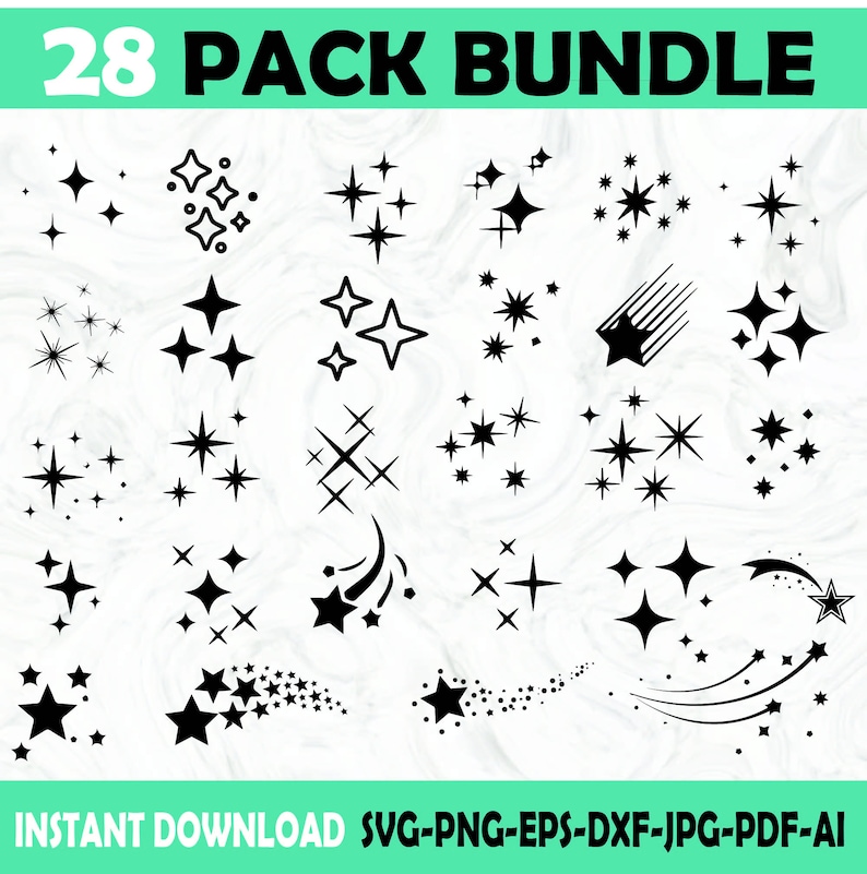 Sparkle SVG, Sparkle Stars Svg, Sparkle Clipart, Sparkle Png, Star Clipart, Stars Svg Png ...