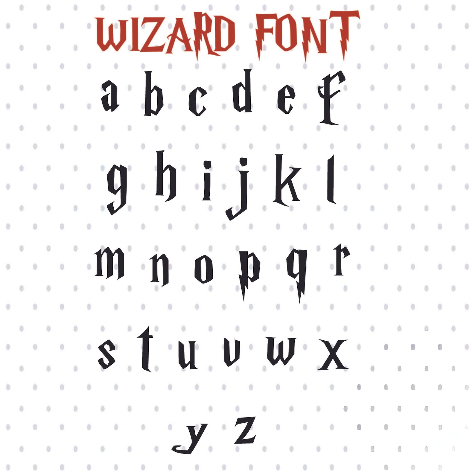 Potter Font SVG, Wizard Font Svg, Magic Wizard Svg, Halloween Font Svg ...