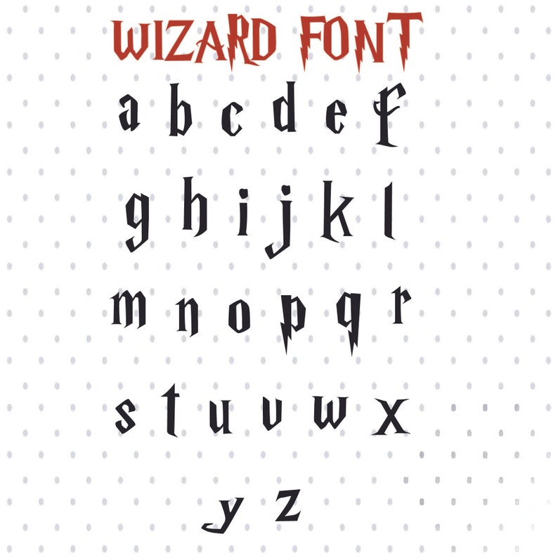 Potter Font SVG, Wizard Font Svg, Magic Wizard Svg, Halloween Font Svg ...