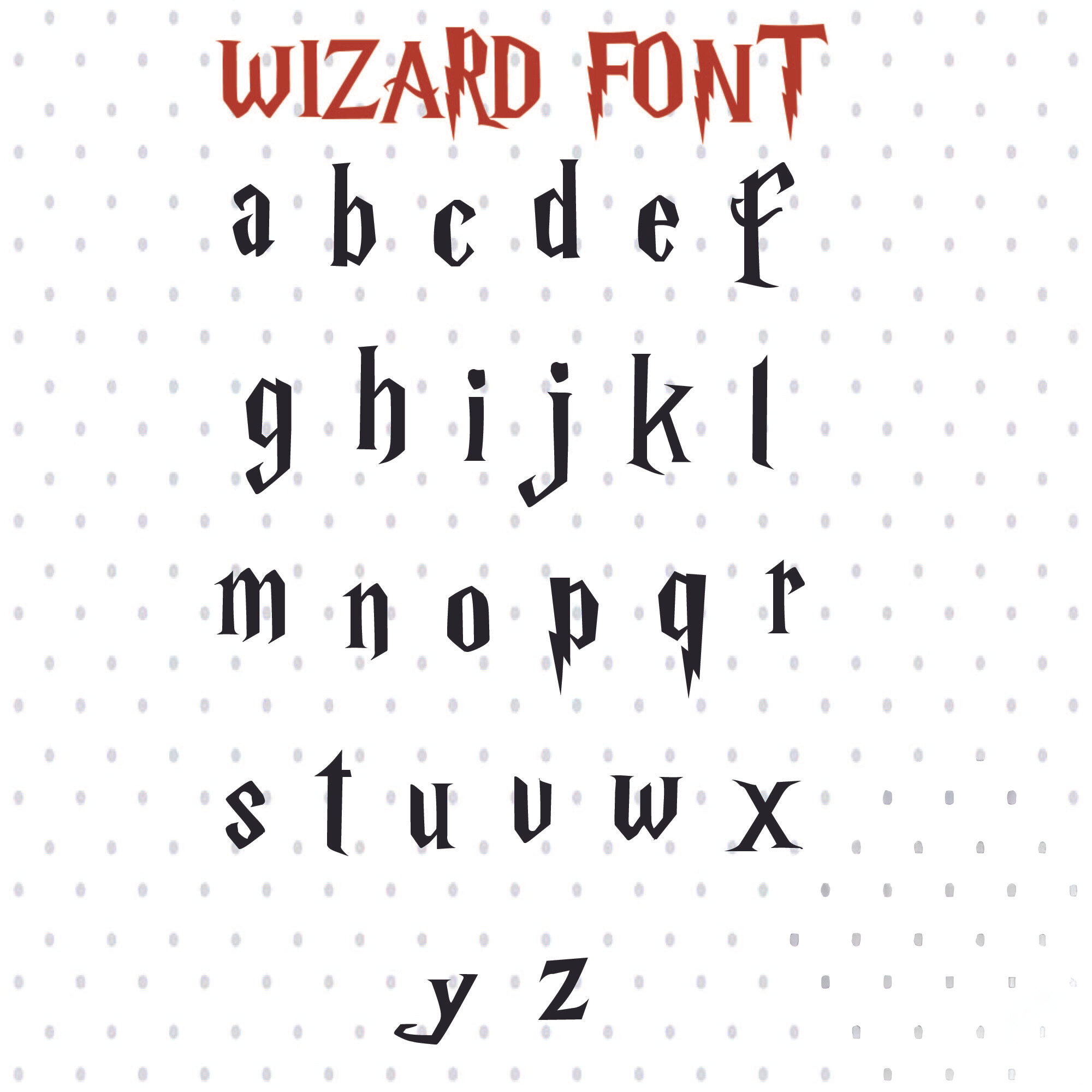 Potter Font SVG, Wizard Font Svg, Magic Wizard Svg, Halloween Font Svg ...