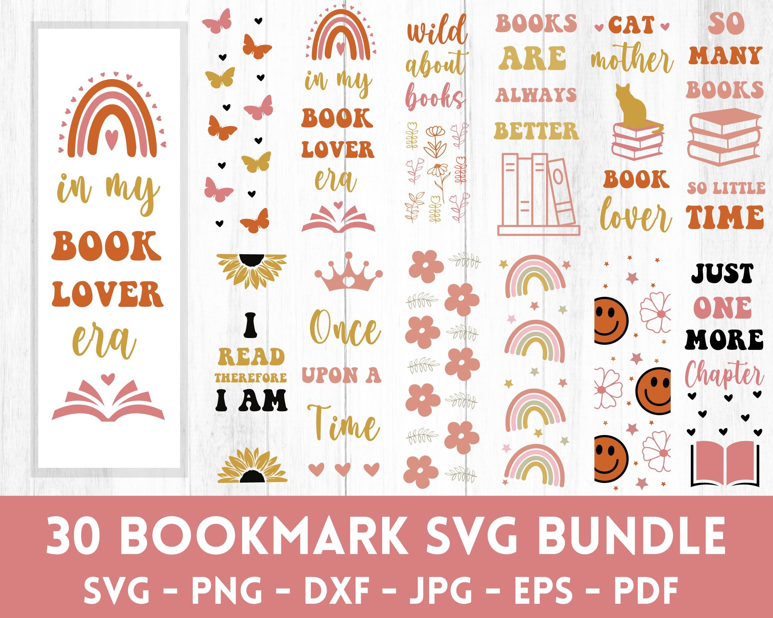 Bookmark Template SVG, Bookmark Svg Bundle, Bookmark Svg Png, Boho ...