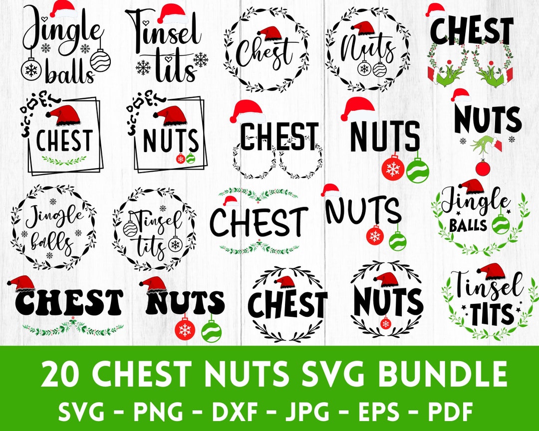 Chest Nuts SVG, PNG, Jingle Balls Svg, His and Her Svg, Christmas ...