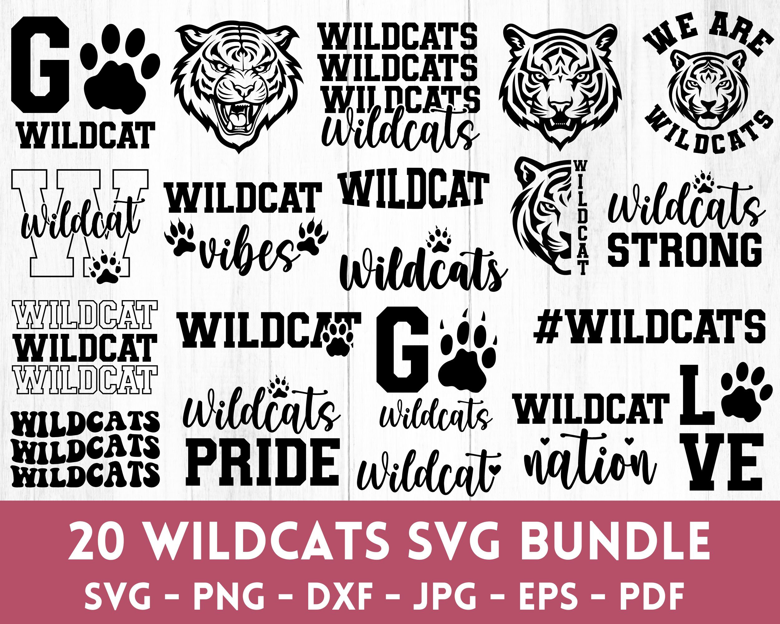 Wildcats SVG, Wildcats Svg Bundle, Wildcats Baseball, Wildcats Football ...