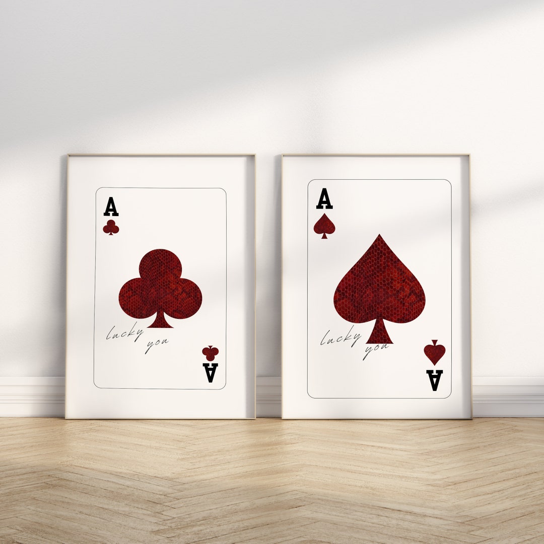 Playing Card Snake Skin Printable Wall Art DIGITAL FILES - Etsy