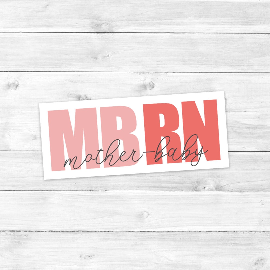Mother Baby Nurse Sticker, Postpartum RN Sticker - Etsy