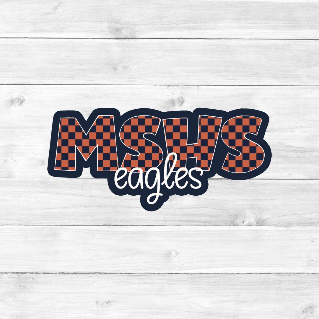 Madison Southern High School Eagles Vinyl Waterproof Sticker, 2 Sizes ...