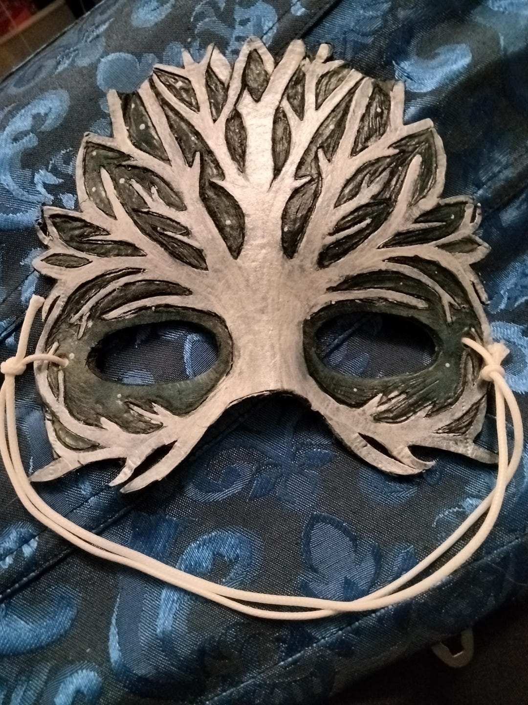 Leather Silver Tree Mask for Adult or Child. Genuine Hand-tooled ...