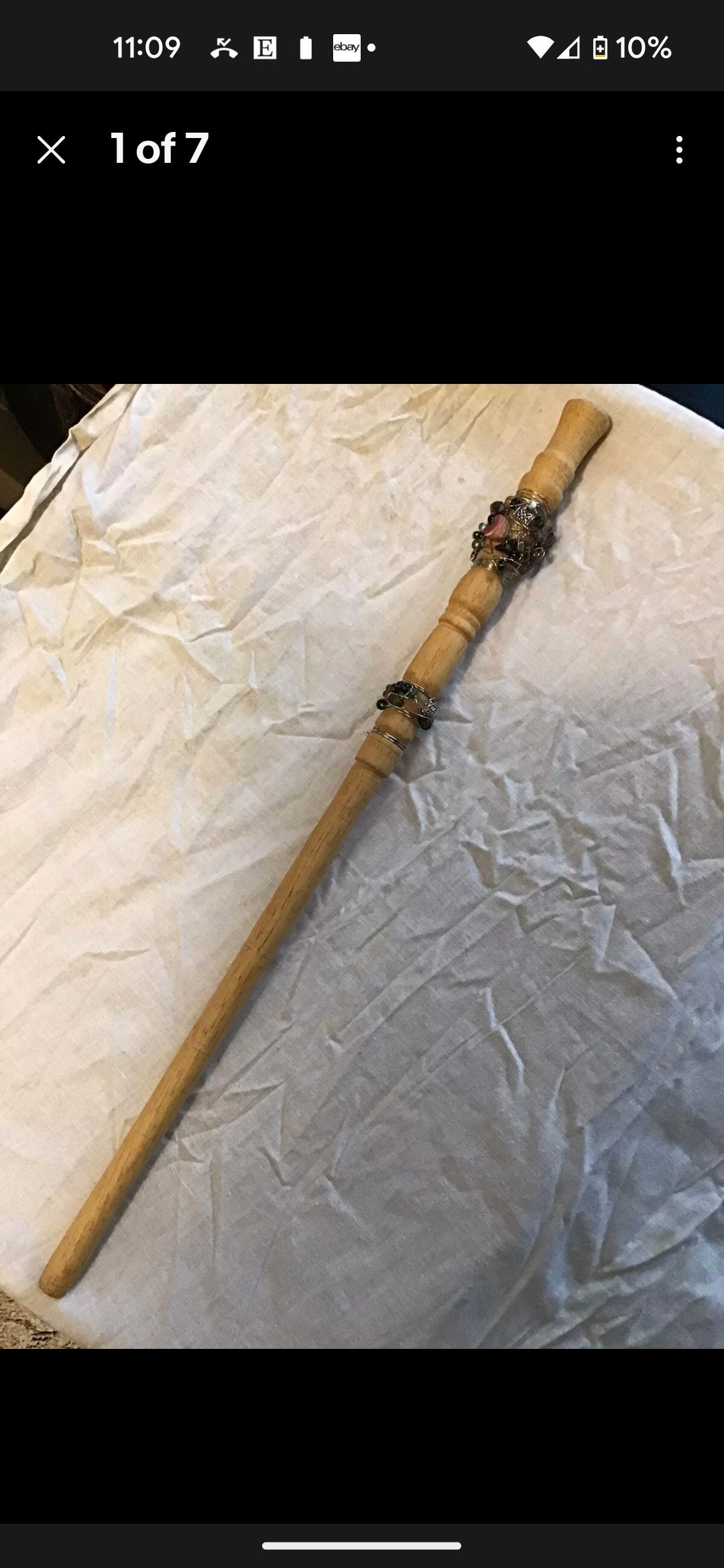 Handcrafted Celtic Carved Magic Wand From Recycled Wood. Viking, OOAK ...