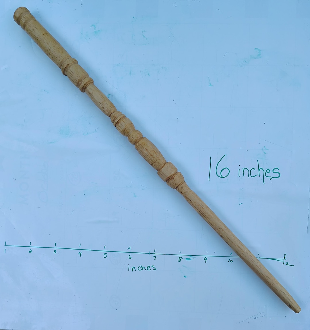 Handcrafted/hand Turned Magic Wand – Carved Maple Wood, OOAK, Viking ...