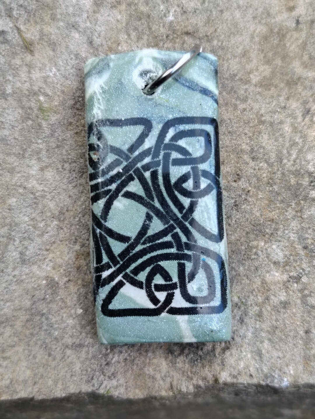 Completed Series. Celtic Artwork Stone Look, Clay Sculpted Necklace ...