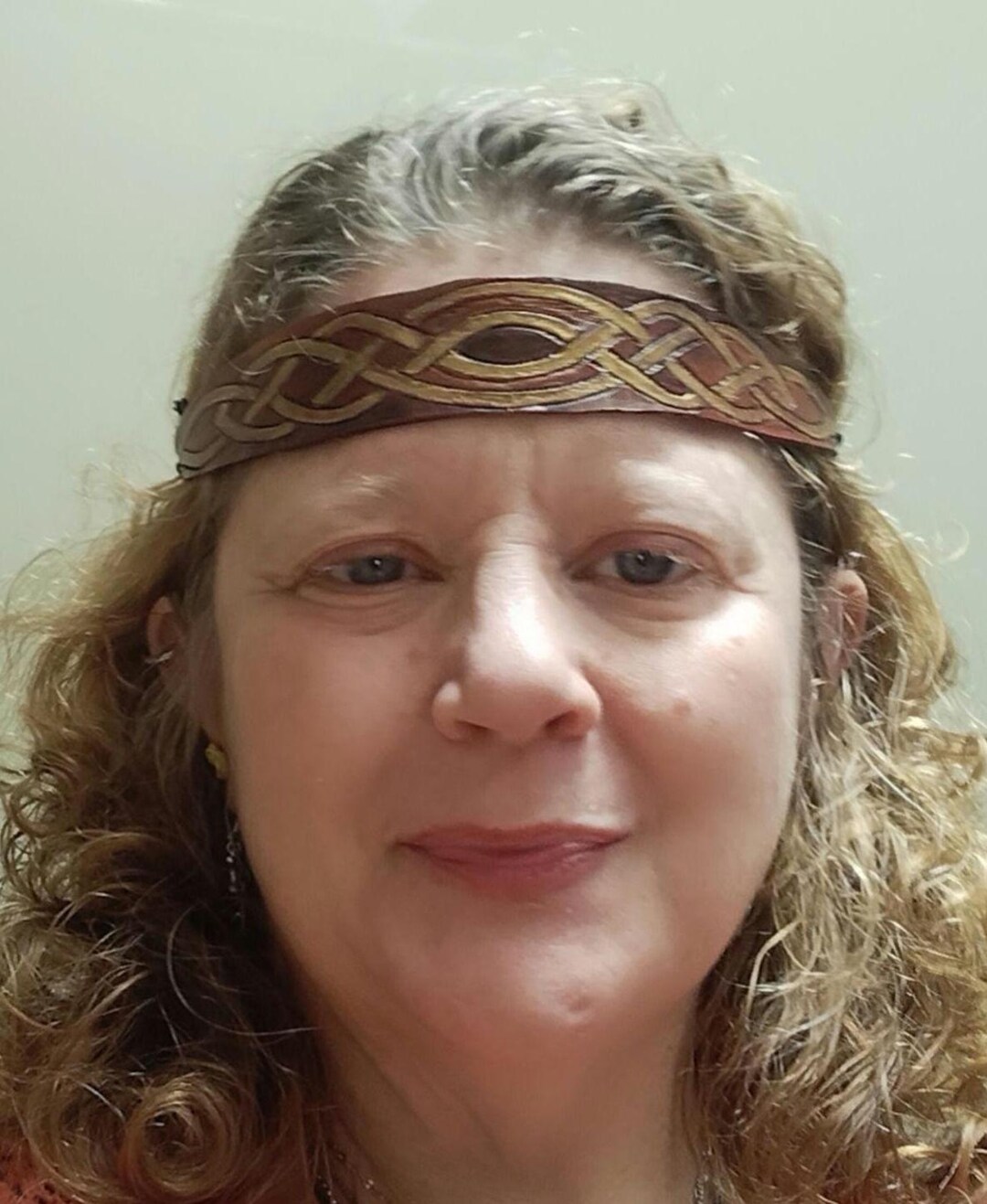 Celtic Knotwork Head Band, Forehead Band. Leather Tooled, Hand Made in ...