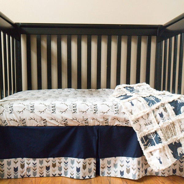 Navy Crib Bedding - Etsy