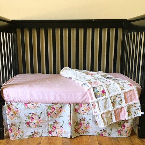 Rose Crib Bedding - Etsy