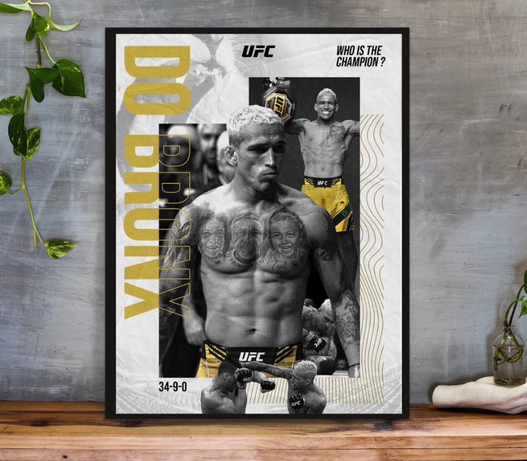 Charles Oliveira Poster, UFC Poster, Brazillian Poster, Fight, UFC ...