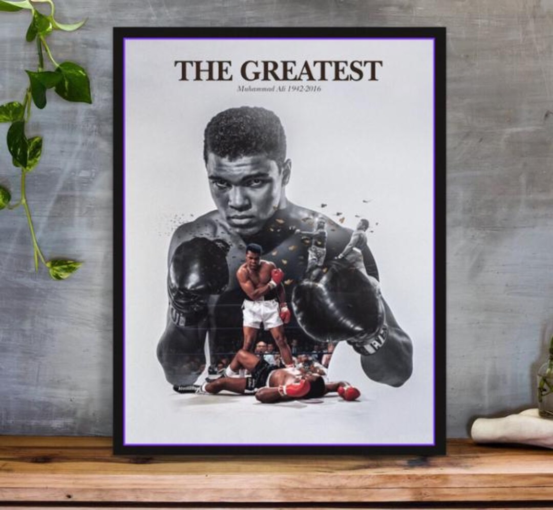 Muhammad Ali Boxing Poster, Vintage Muhammad Ali Print, Wall Art, Retro ...