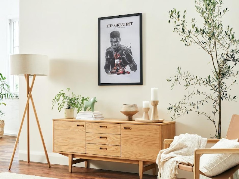 Muhammad Ali Boxing Poster, Vintage Muhammad Ali Print, Wall Art, Retro ...