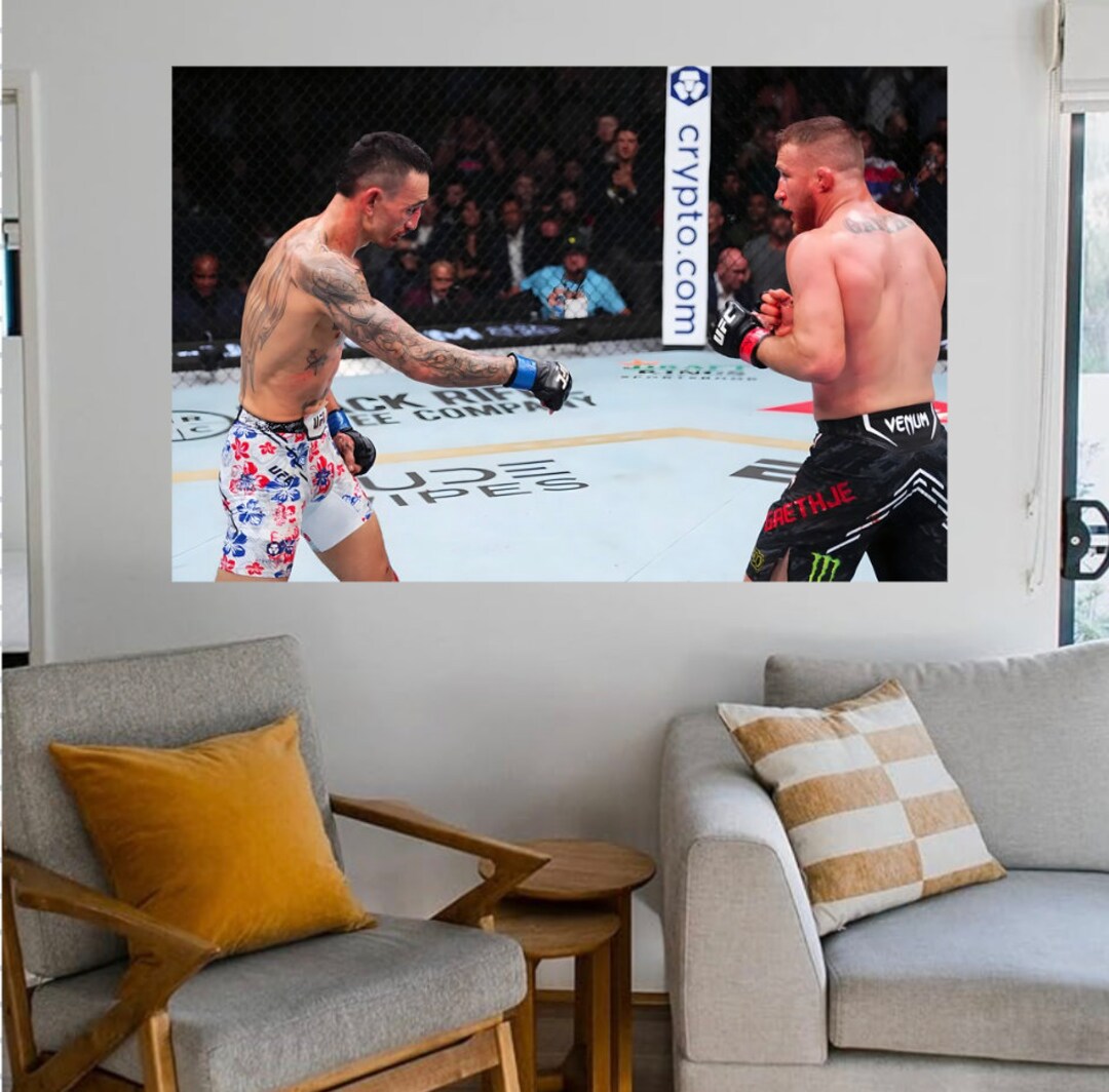 Max Holloway Knockout Justin Gaethje , Poster, UFC Poster, Poster Ideas ...