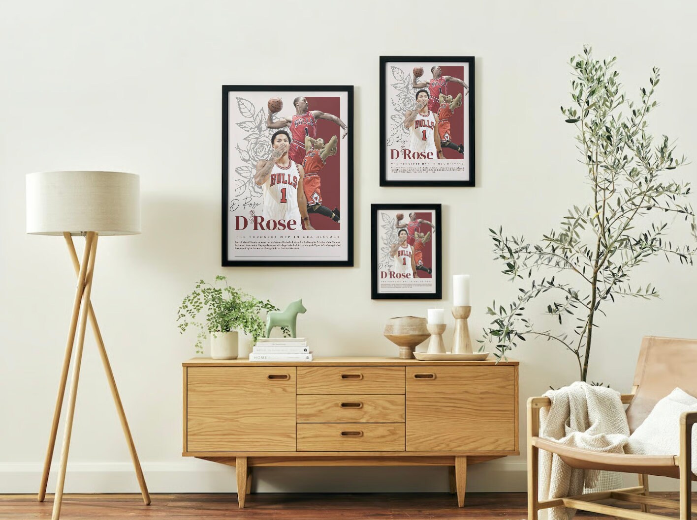 Signed Derrick Rose Poster, Chicago Bulls, NBA Poster, Sports Poster ...