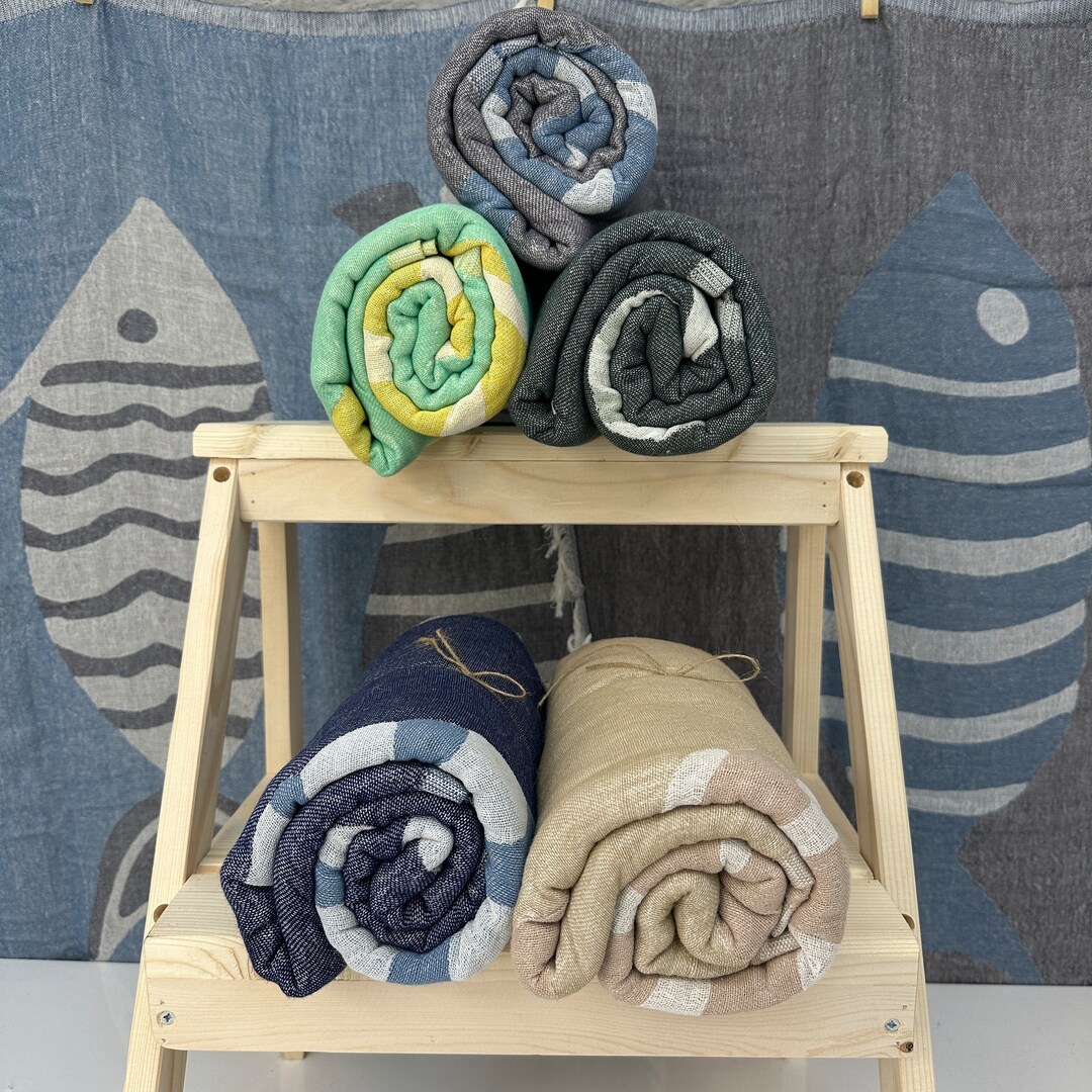 Turkish Fish Design, Beach Towel, Jacquard Bridesmaid Gifts, 40x70 ...