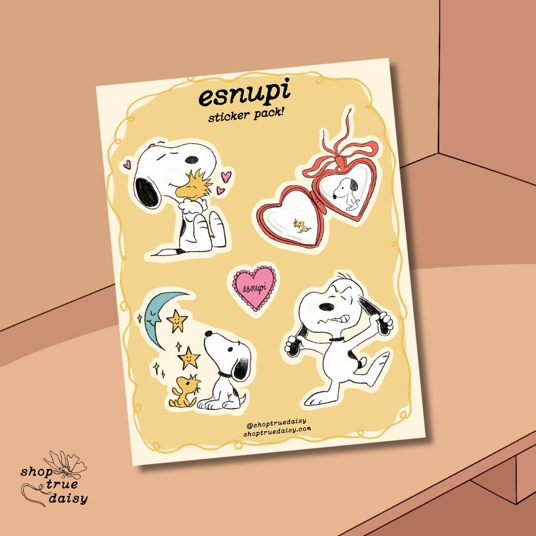 Snoopy Sticker Sheet - Cute Peanuts Stickers for Scrapbooking ...